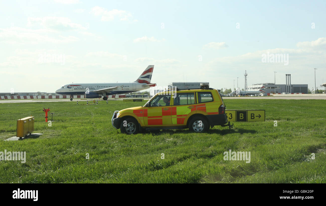 Airside Operations Safety Unit remove FOD (foreign object debris) from ...