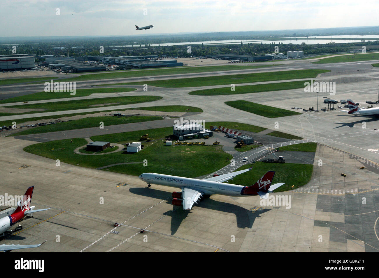 The View of the main central area Terminals from the Control Tower at ...