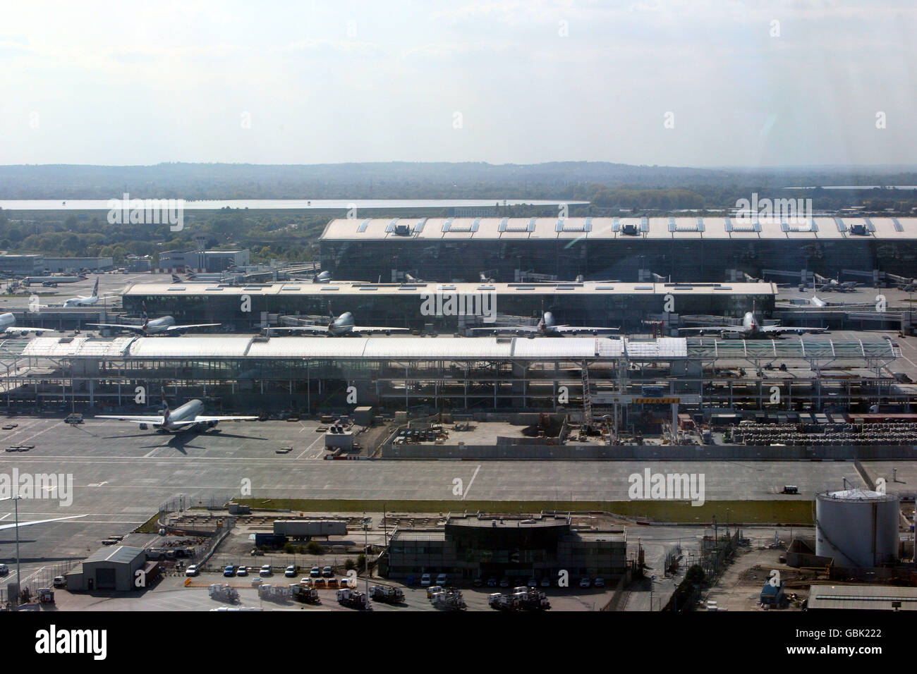 The View of Terminal 5 from the Control Tower at Heathrow Airport ...