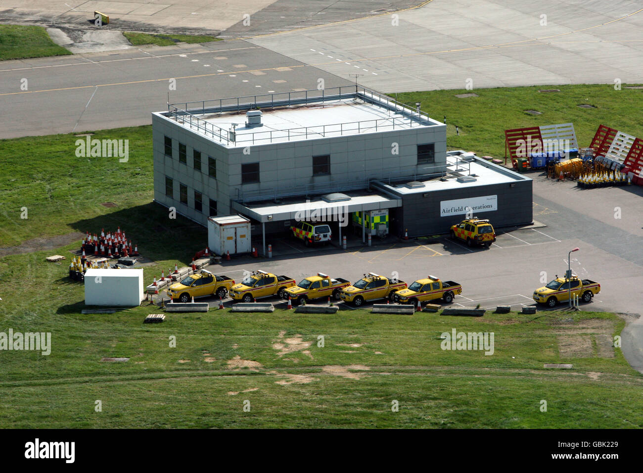 General view of the base of Airside Operations Safety Unit at Heathrow ...