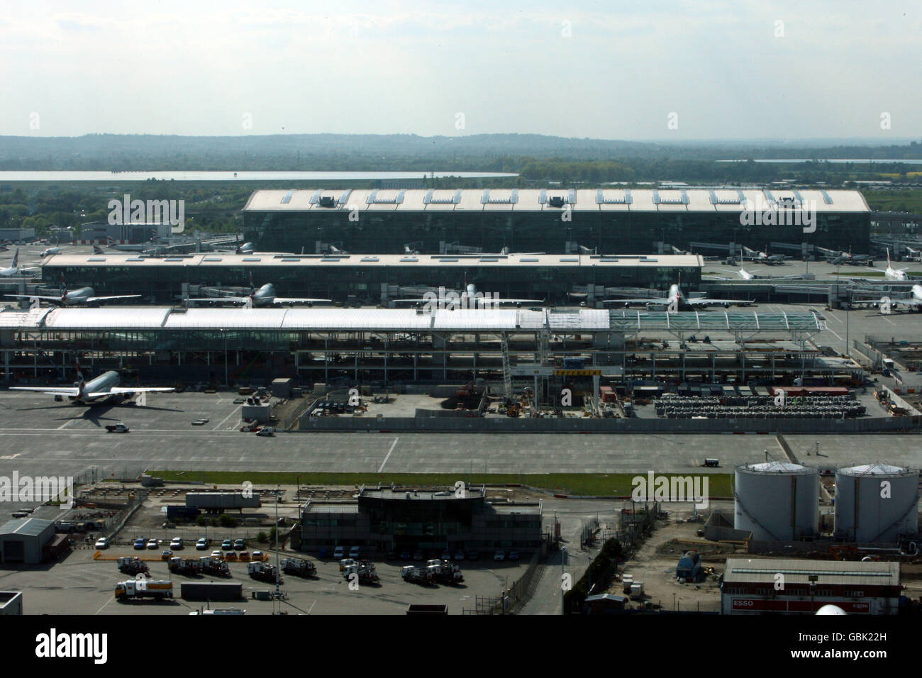 The View of Terminal 5 from the Control Tower at Heathrow Airport ...
