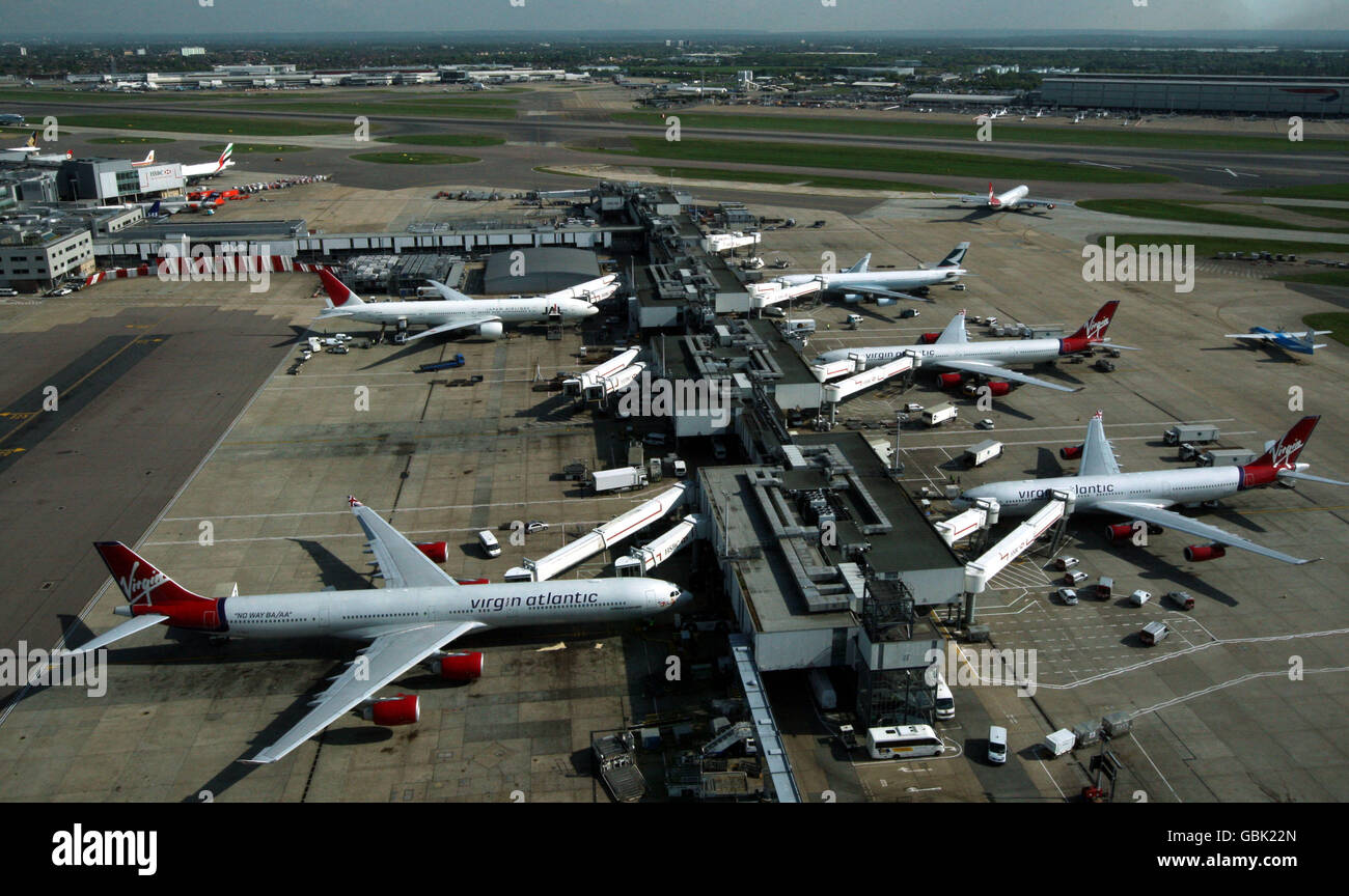 The View of the main central area Terminals from the Control Tower at ...