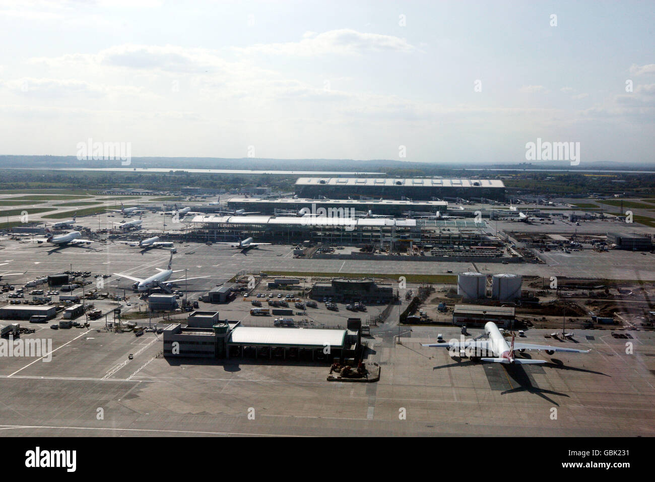 The View of Terminal 5 from the Control Tower at Heathrow Airport ...