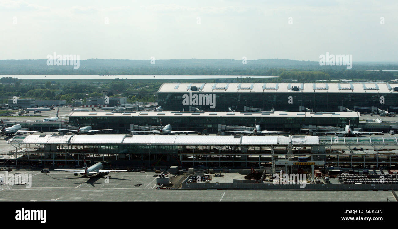 The View of Terminal 5 from the Control Tower at Heathrow Airport ...