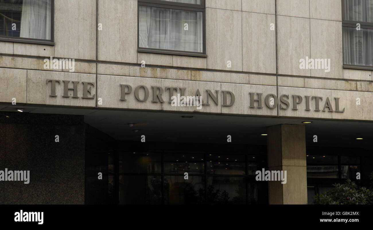 Portland hospital for women and children sign hi-res stock photography ...