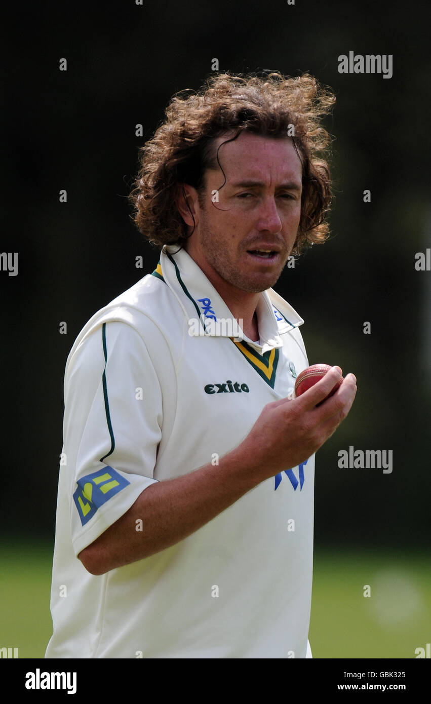 Cricket - NSSCL Premier Division - Leek CC v Leycett CC Stock Photo - Alamy