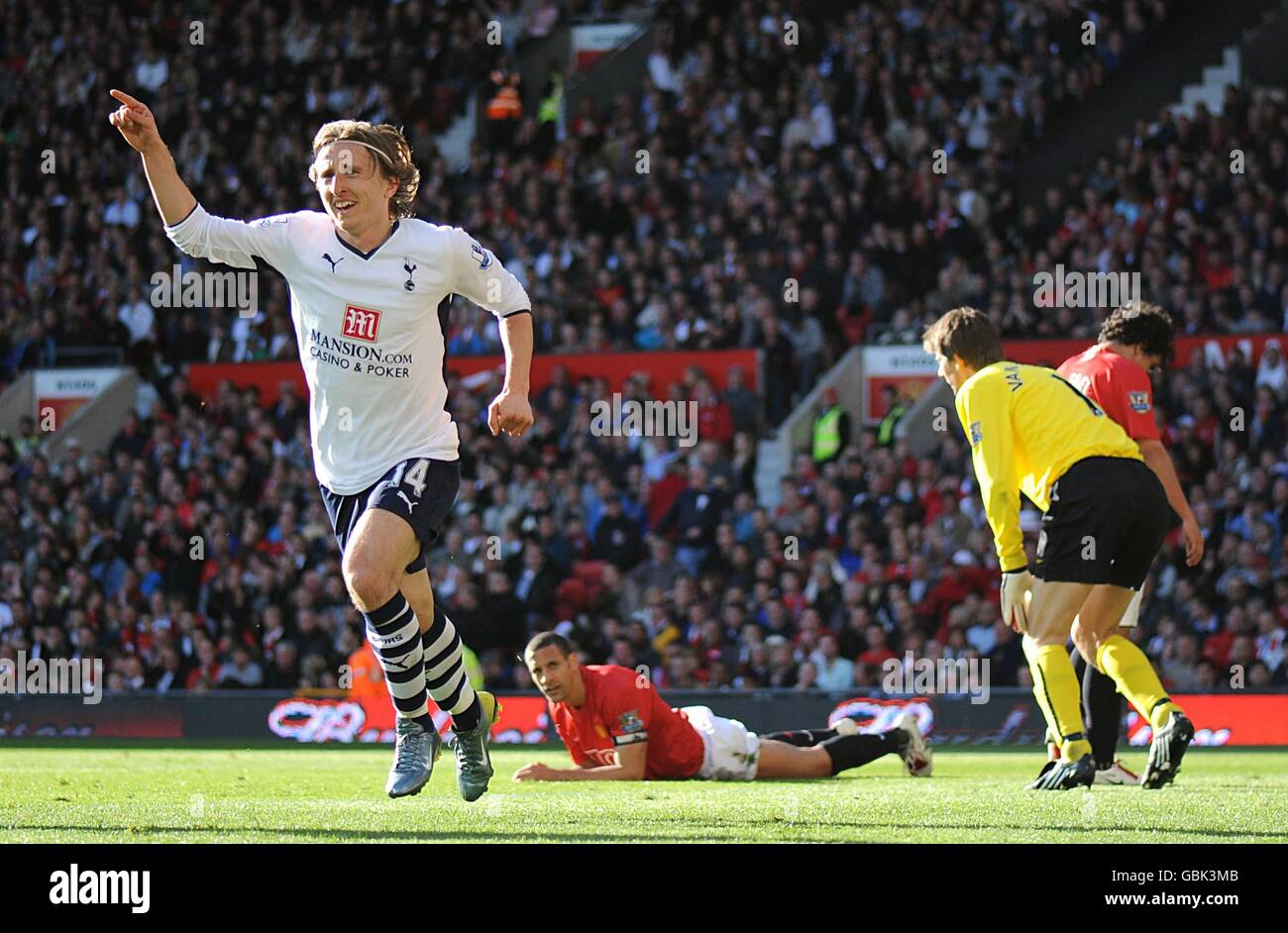 Tottenham hotspurs luka modric celebrates scoring his sides second goal ...