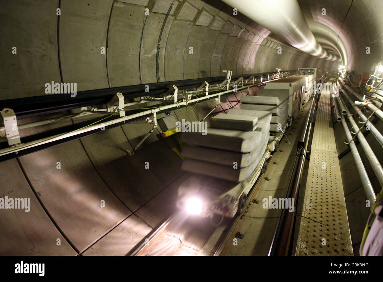 New baggage tunnel for Heathrow Stock Photo - Alamy