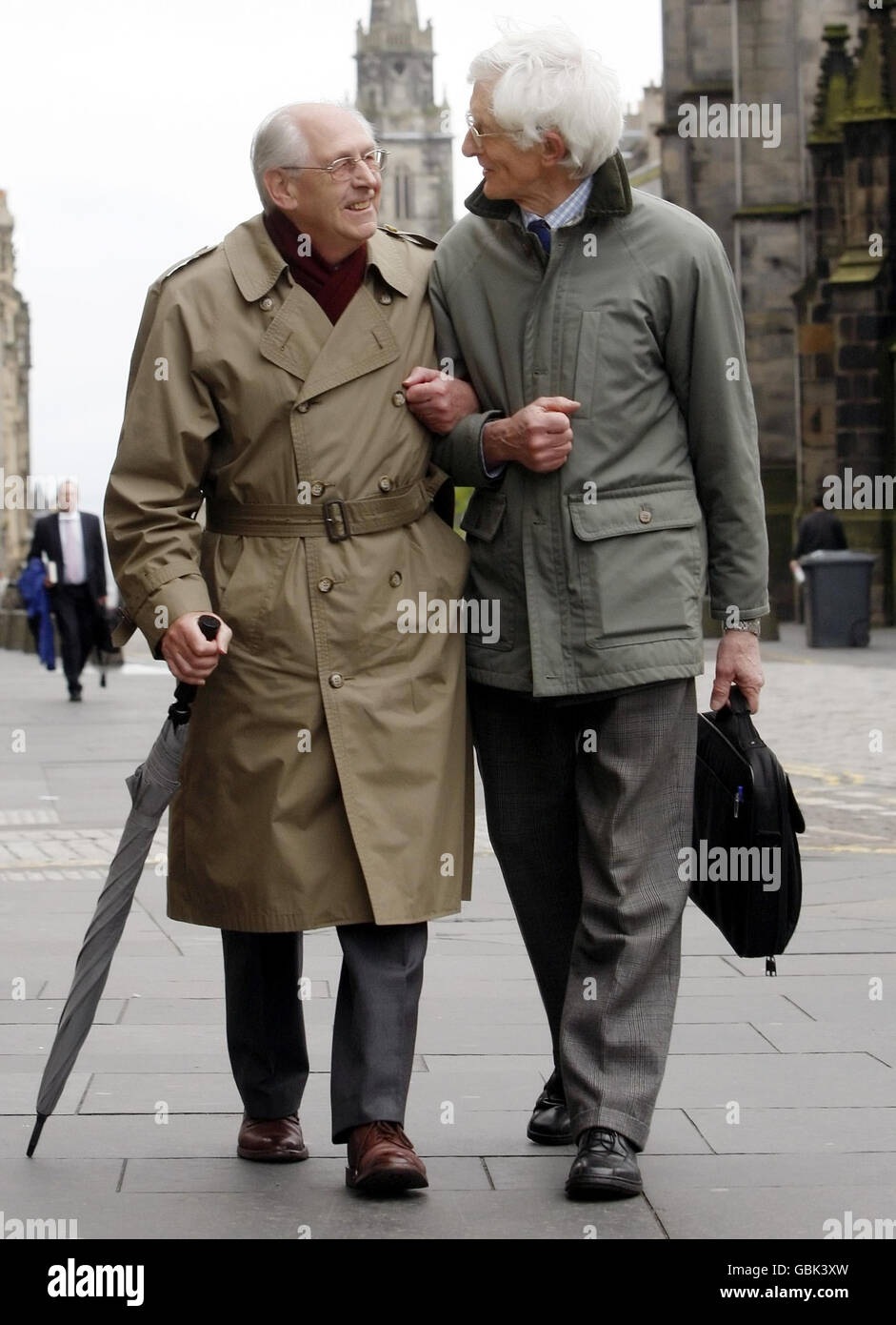 (left to right) Reverend John Mosey and Dr. Jim Swire, who both lost ...