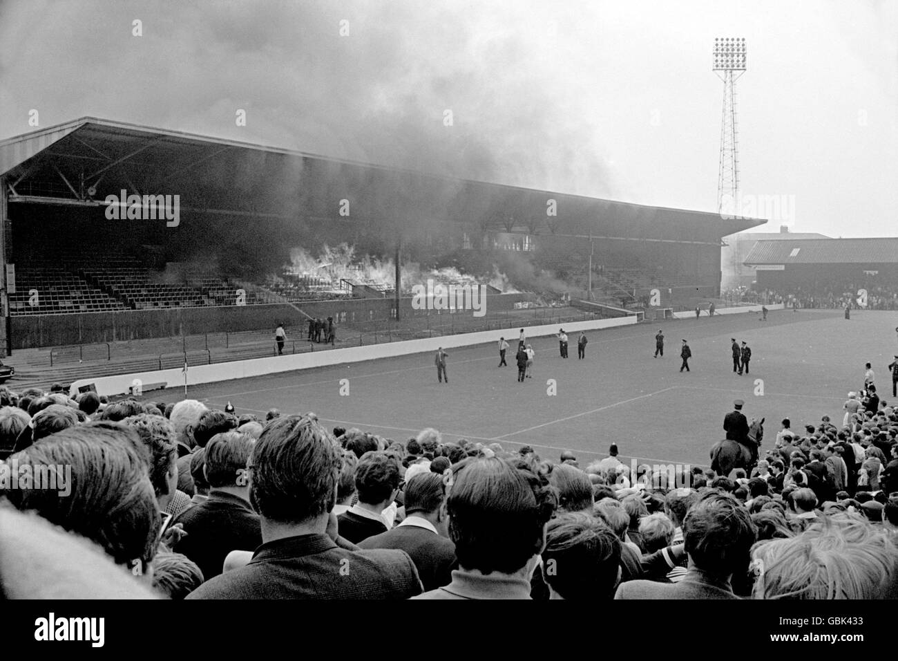 Football stand 1960s hi-res stock photography and images - Alamy