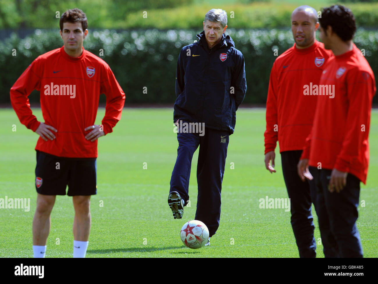 Left during the training session at london colney training ground hi ...