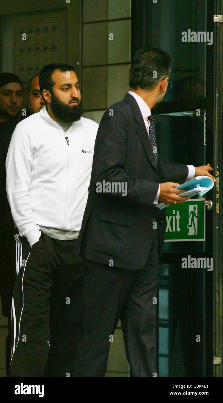 Sadeer Saleem (white top), 28, from Beeston, Leeds, leaves Kingston ...