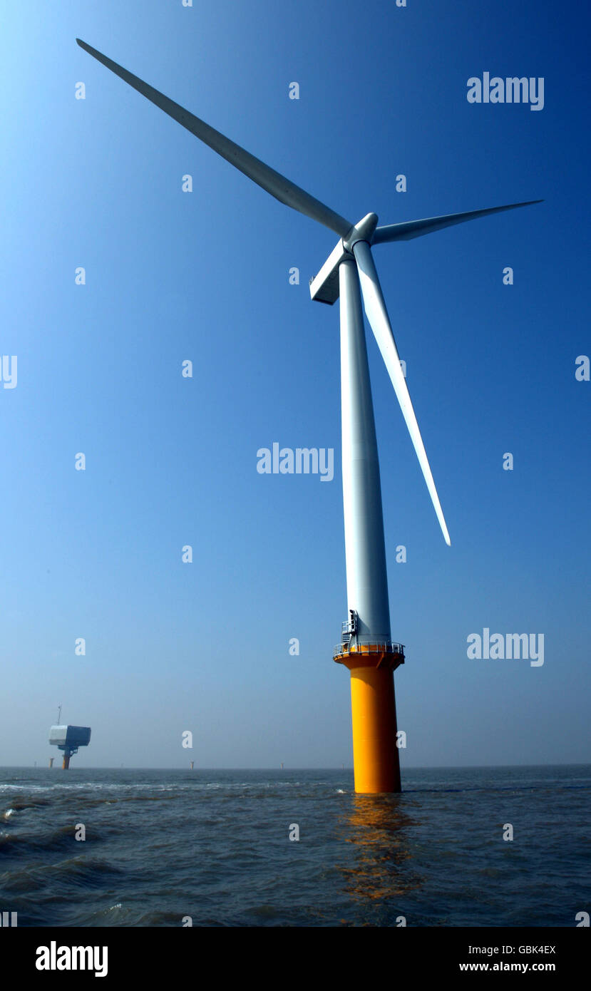 Gunfleet Sands wind farm Stock Photo - Alamy
