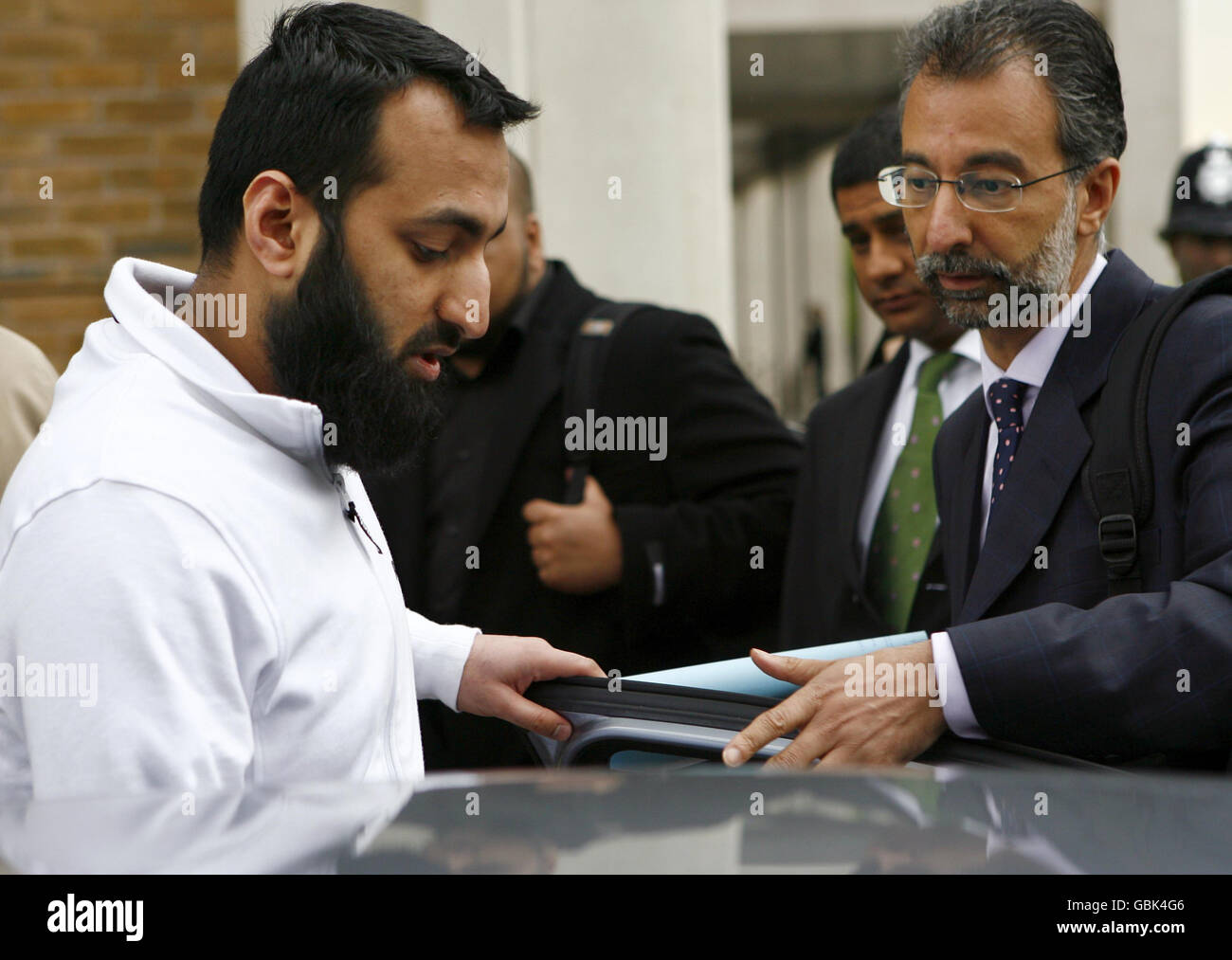 Sadeer Saleem (Left), 28, from Beeston, Leeds, leaves Kingston Crown ...