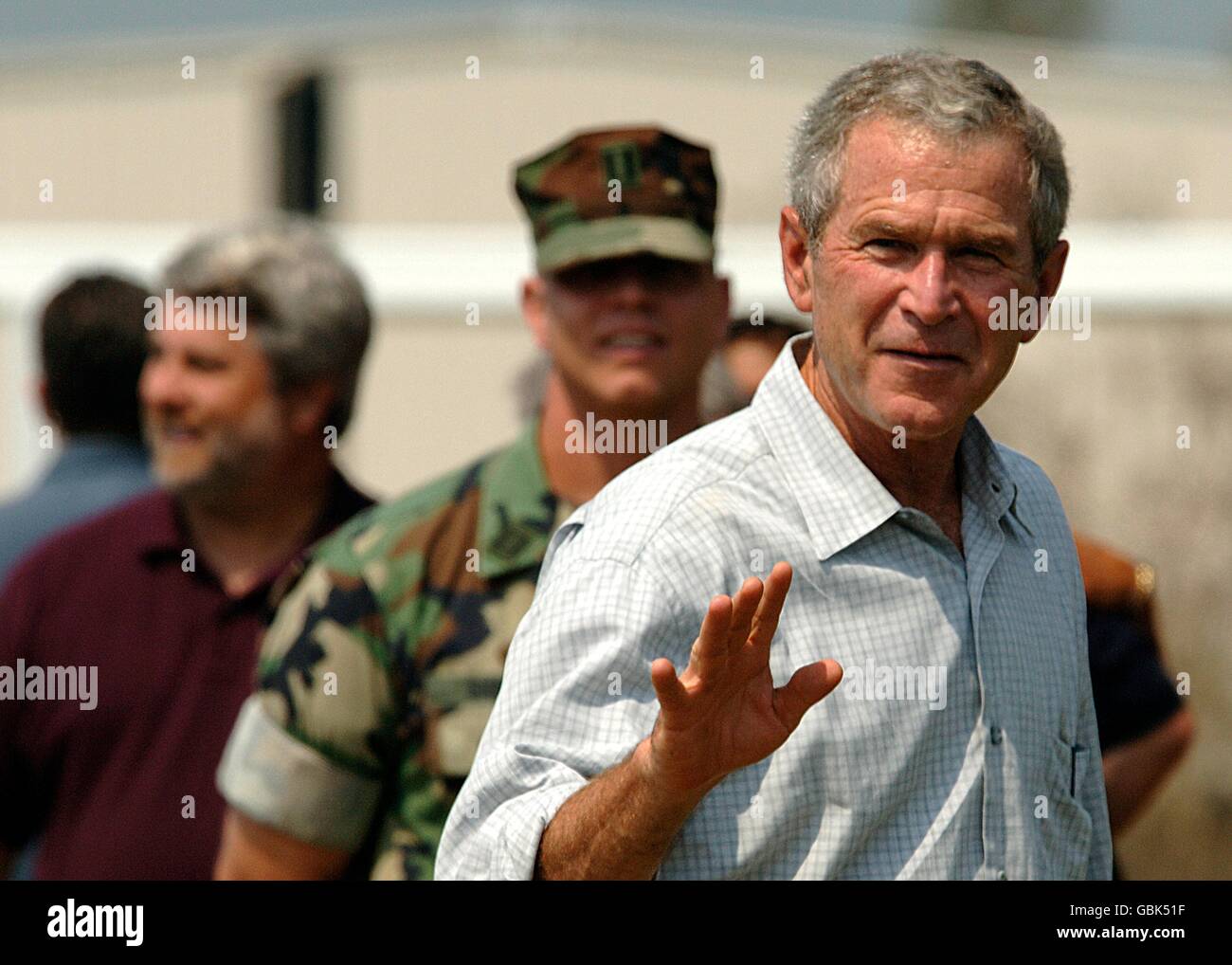 President Bush School Visit High Resolution Stock Photography and ...
