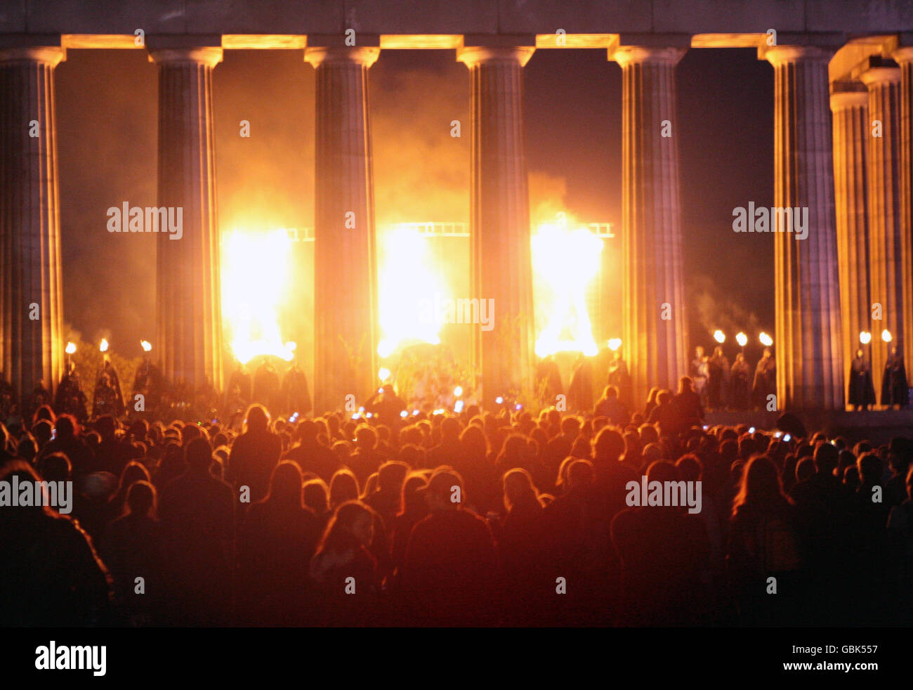 Fire festival marks start of summer Stock Photo - Alamy