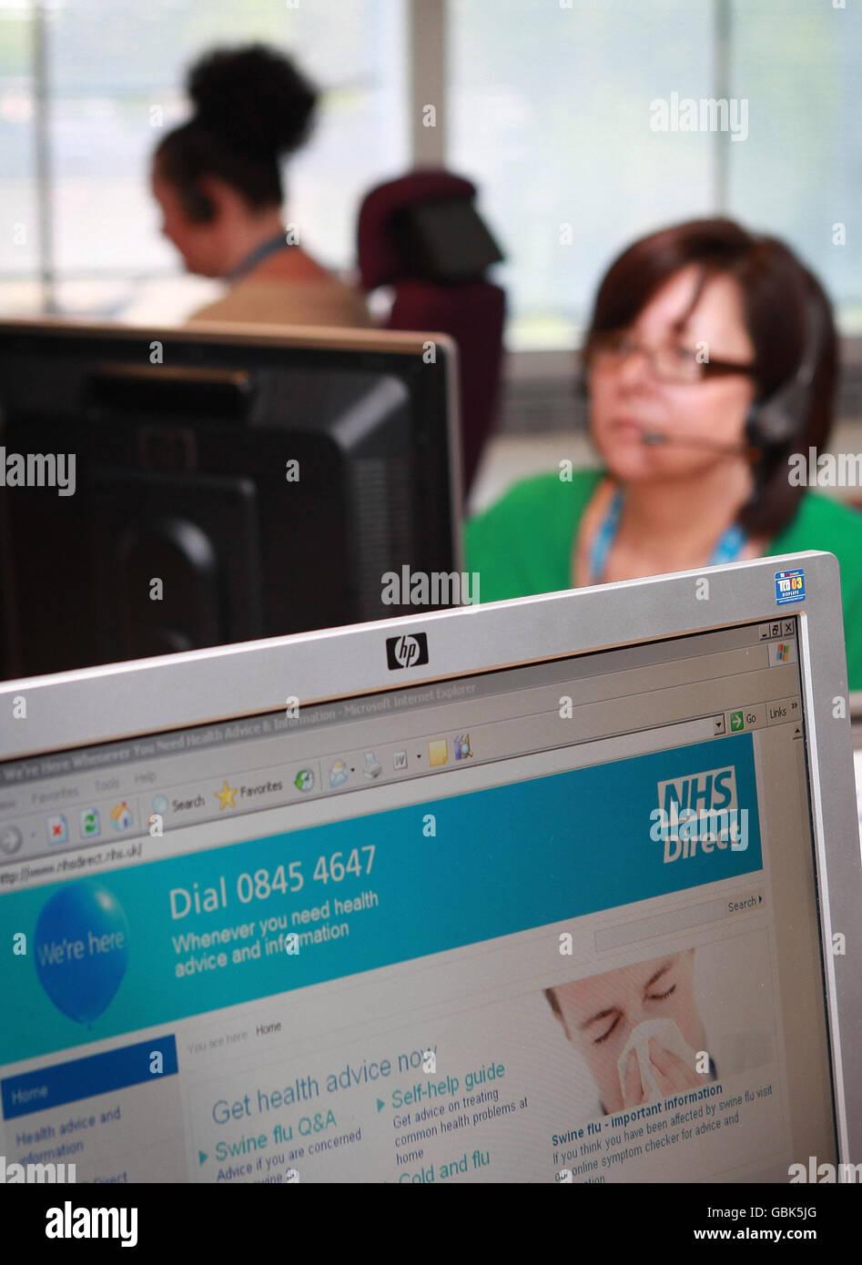 Nhs direct call centre hi-res stock photography and images - Alamy