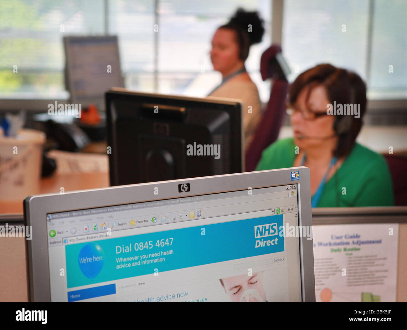 Nhs direct call centre hi-res stock photography and images - Alamy