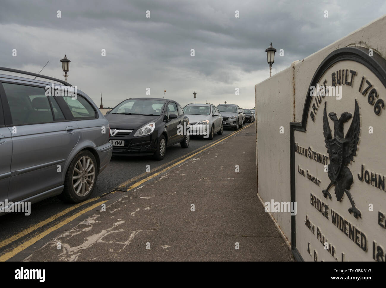 Heavy traffic congestion,Perth,Scotland,UK Stock Photo - Alamy