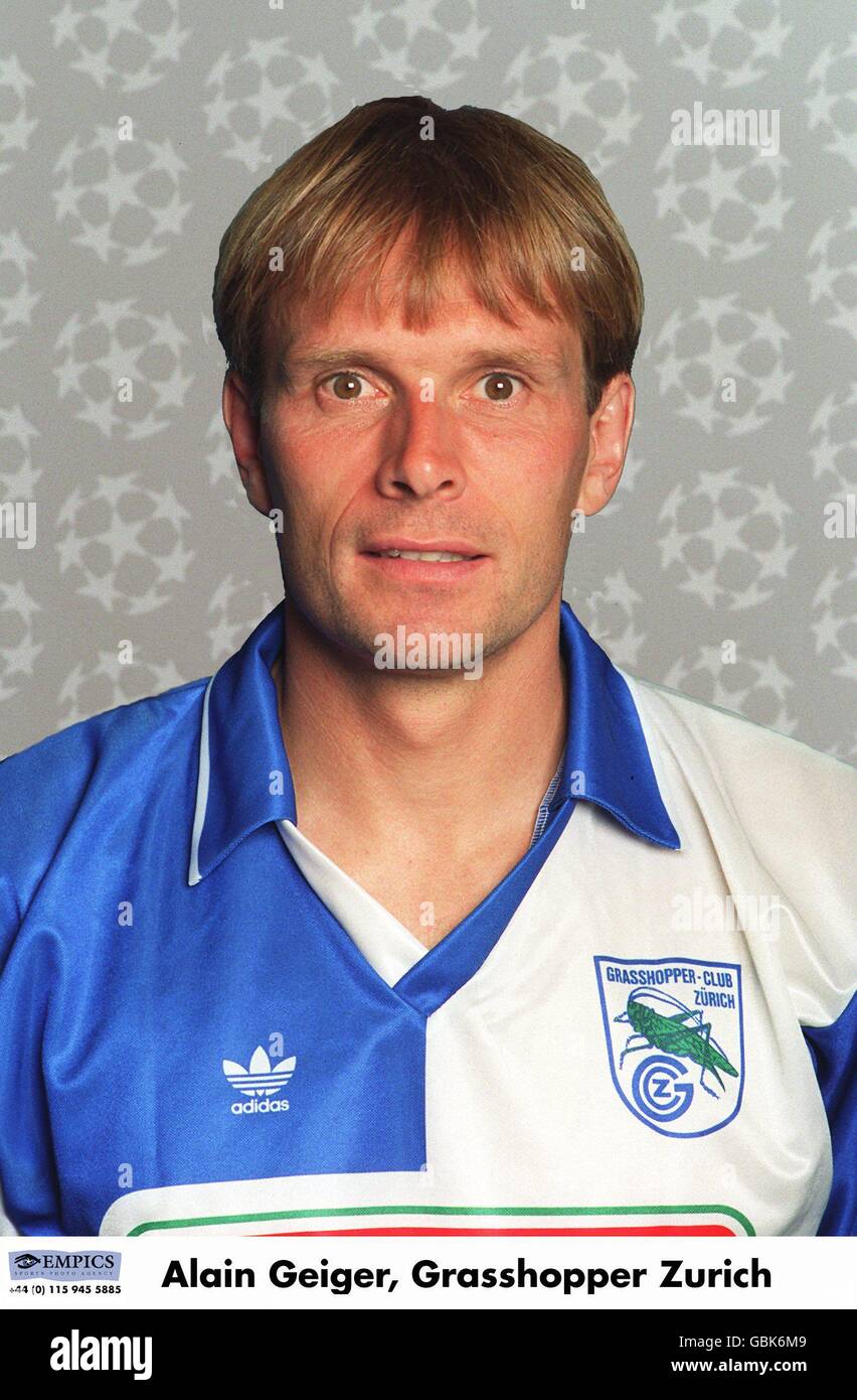 Uefa champions league 1995 96 alain geiger hi-res stock photography and ...