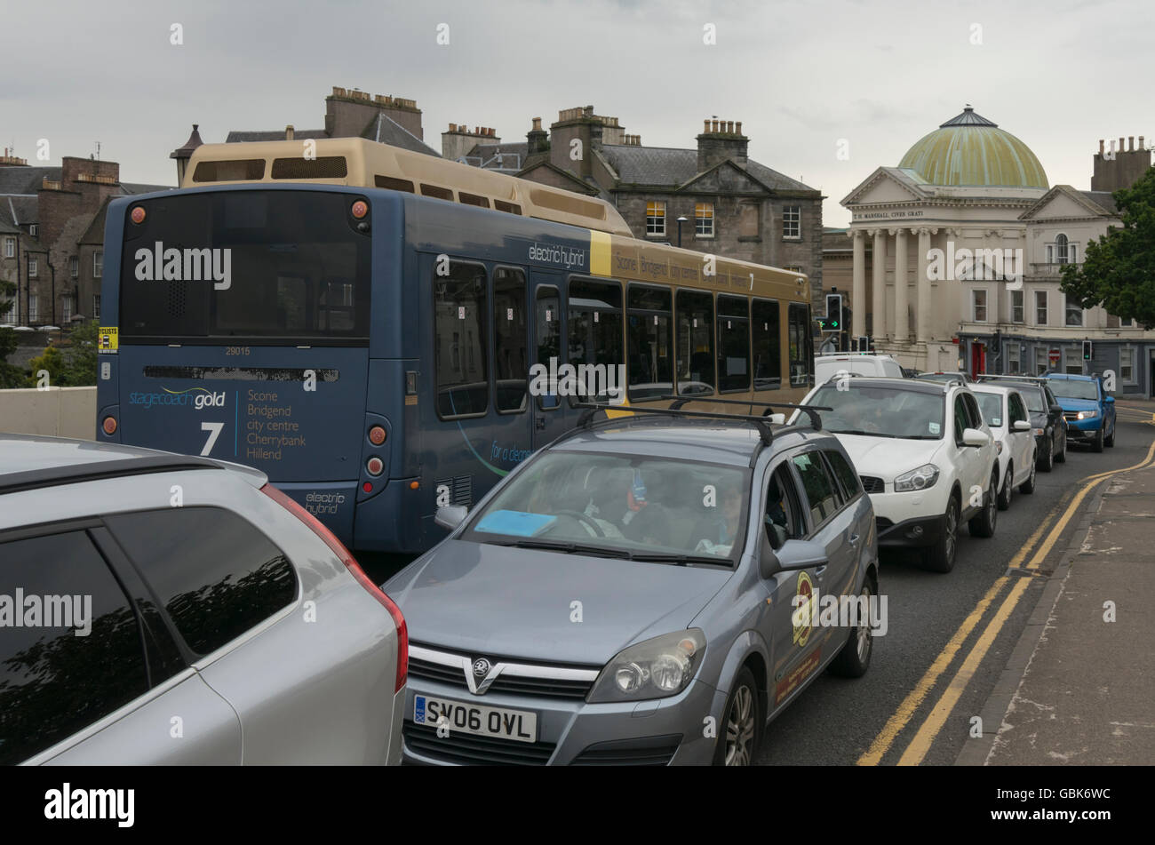 Heavy traffic congestion perth scotland uk hi-res stock photography and ...
