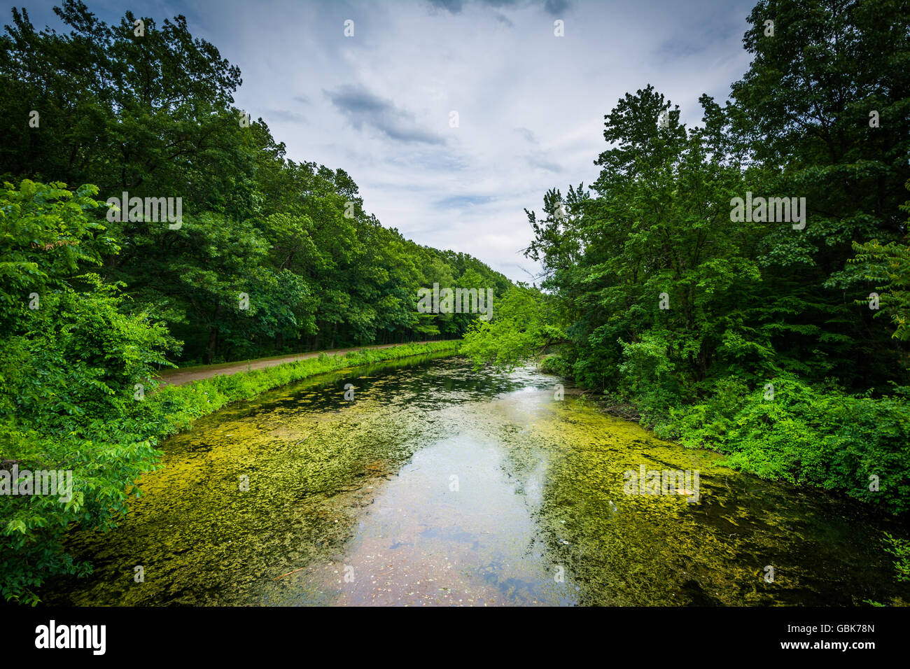 The Nashua River at Mine Falls Park in Nashua, New Hampshire Stock ...