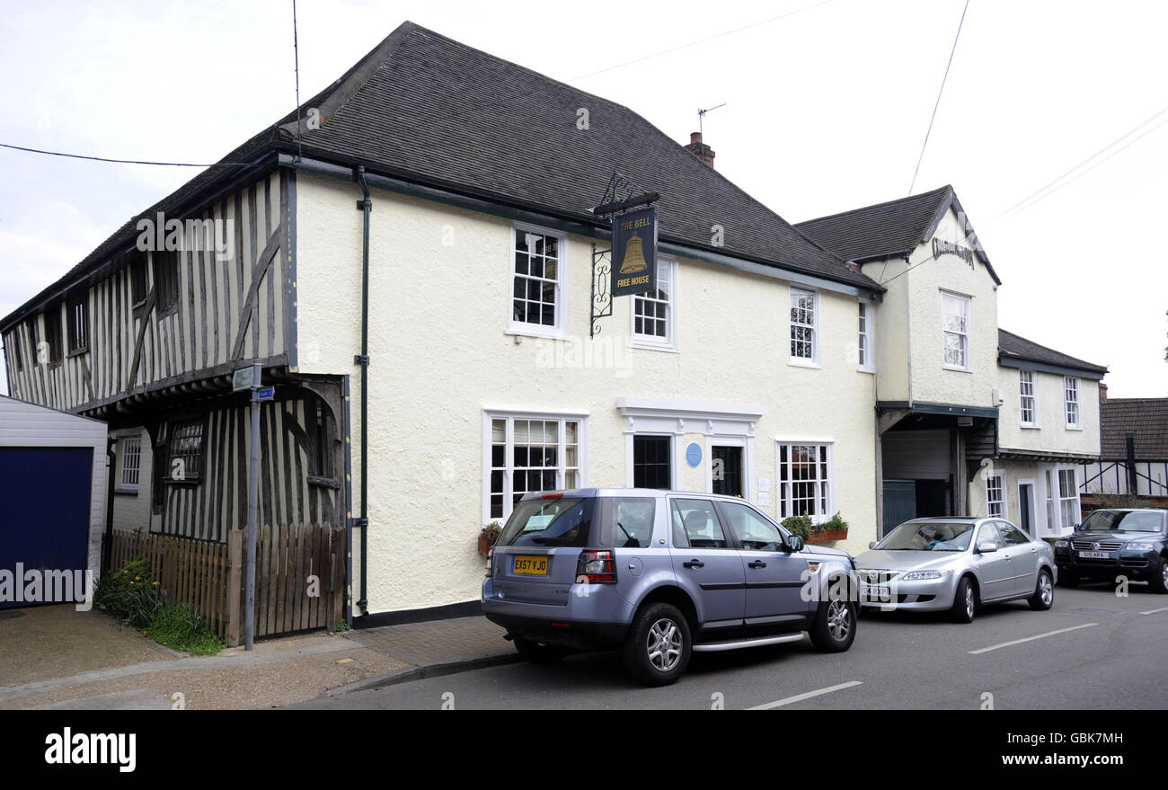A general view of The Bell Inn, High Road, Horndon-on-the Hill, Essex ...