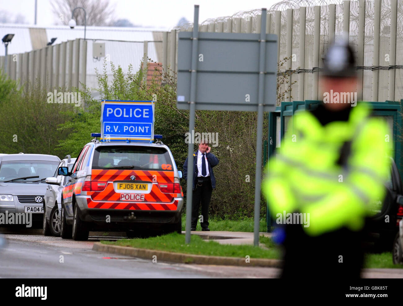 Disturbance at HMP Ashwell Stock Photo - Alamy
