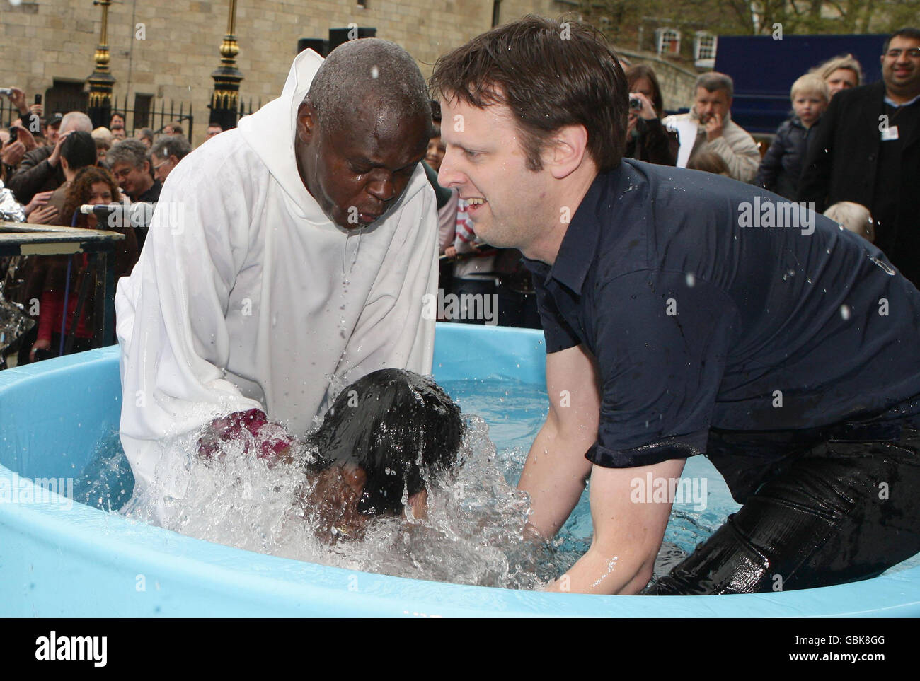 Open-air Easter baptisms Stock Photo - Alamy