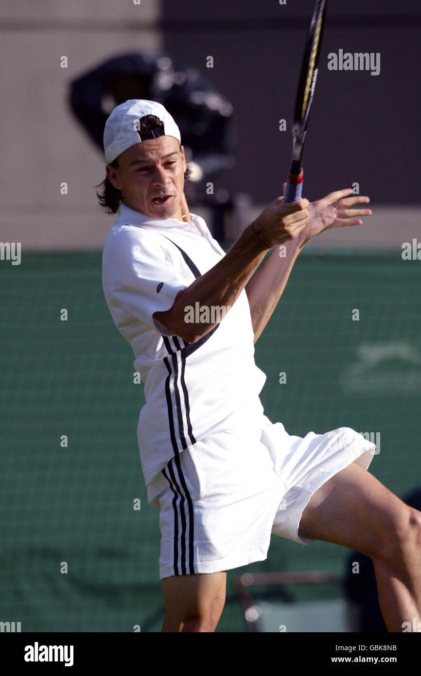 Tennis - Wimbledon 2004 - First Round - Wesley Moodie v Guillermo Coria ...