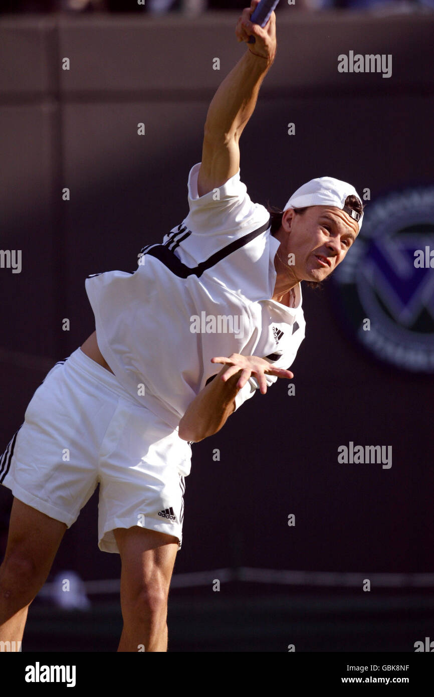 Tennis - Wimbledon 2004 - First Round - Wesley Moodie v Guillermo Coria ...