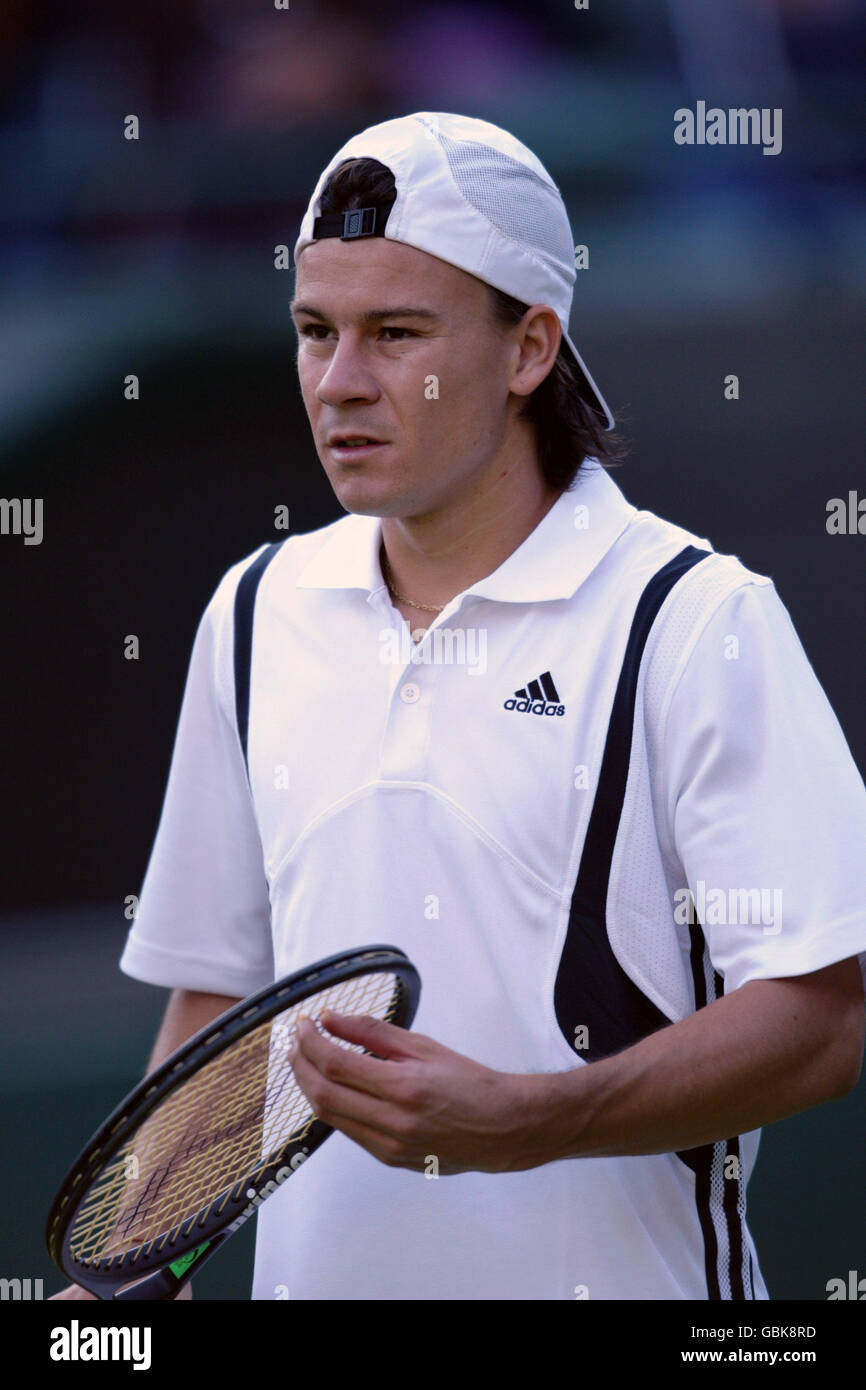 Tennis - Wimbledon 2004 - First Round - Wesley Moodie v Guillermo Coria ...