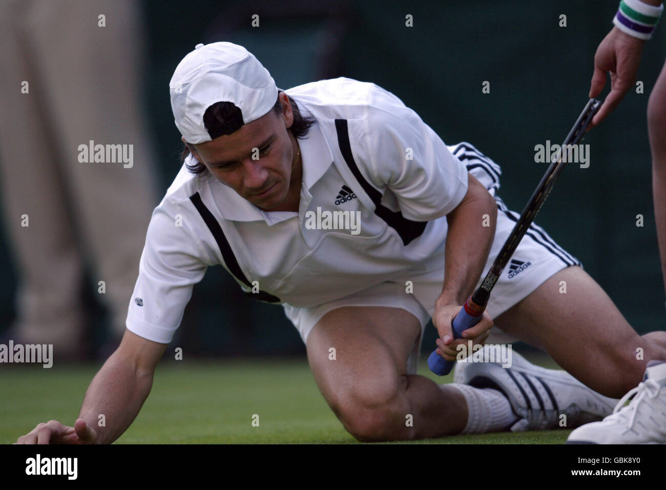 Tennis - Wimbledon 2004 - First Round - Wesley Moodie v Guillermo Coria ...