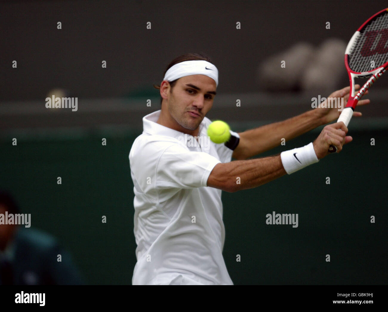 Tennis - Wimbledon 2004 - First Round - Roger Federer v Alejandro Falla ...