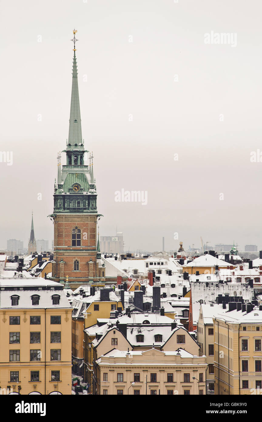 Tyska kyrkan church in the old town, Stockholm, Sweden, Europe Stock ...