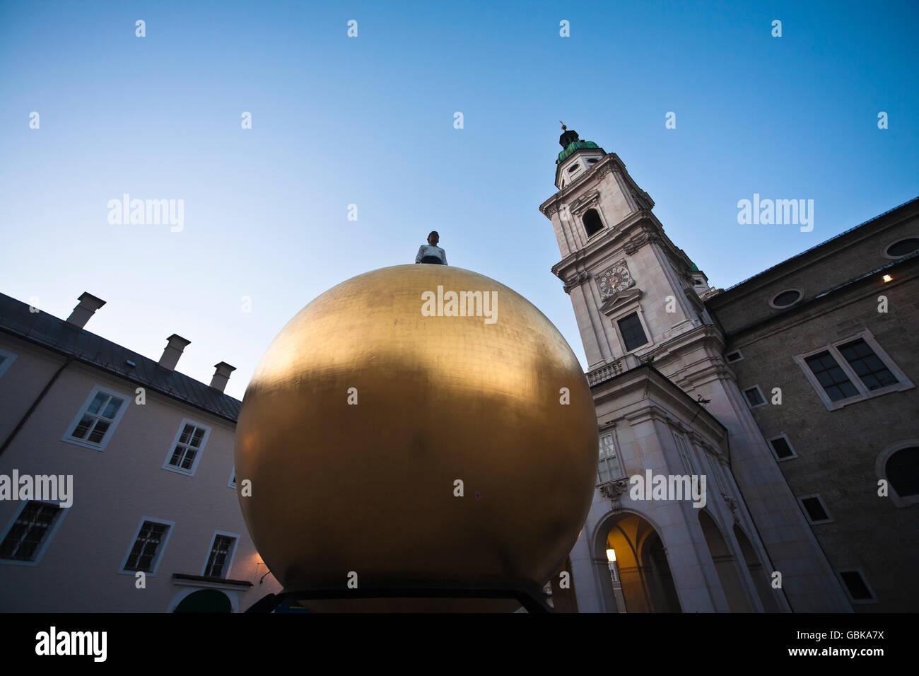 Golden sphere salzburg austria hi-res stock photography and images - Alamy