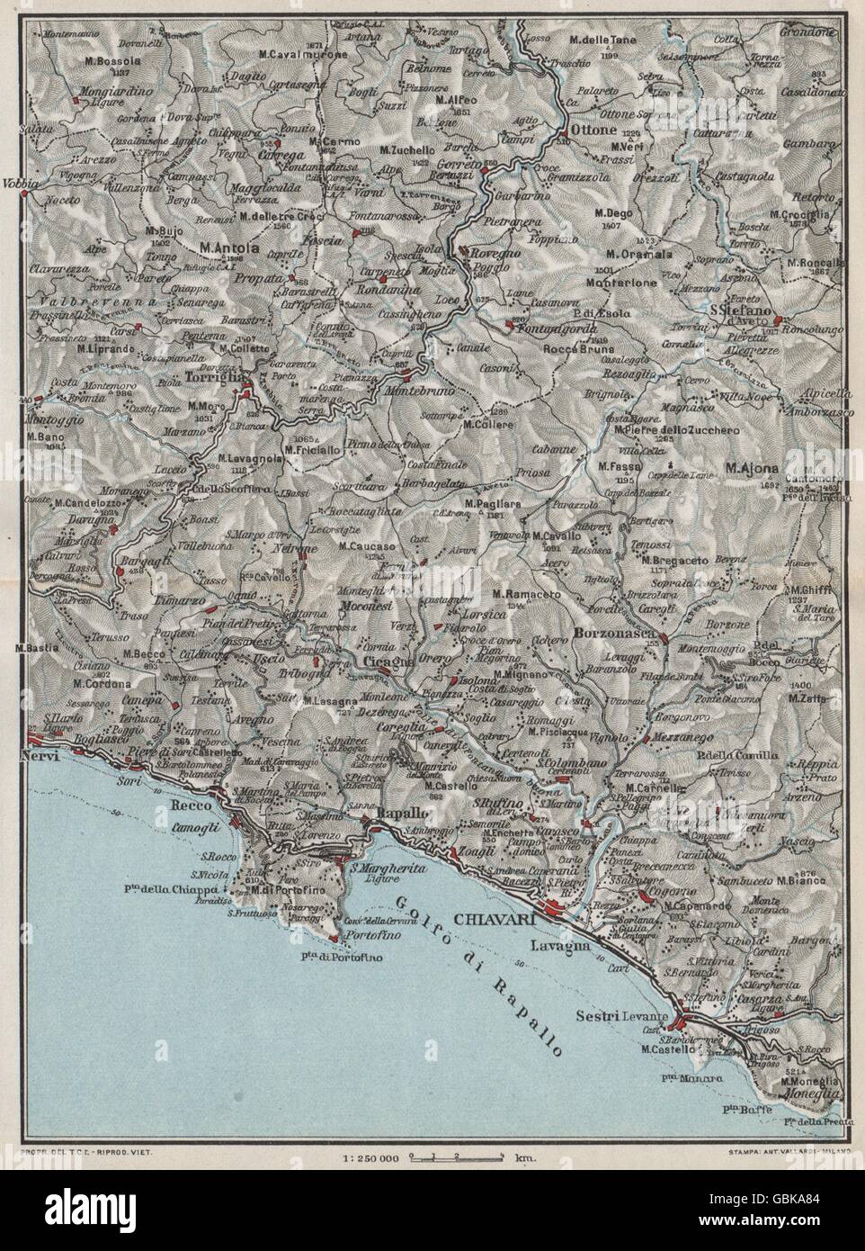 Italian Riviera Map High Resolution Stock Photography and Images - Alamy