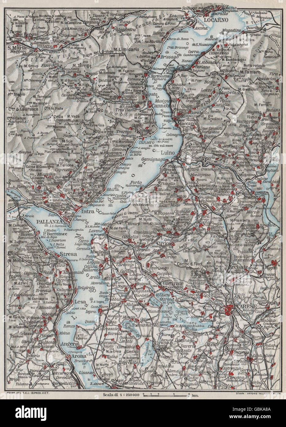 Varese map High Resolution Stock Photography and Images - Alamy