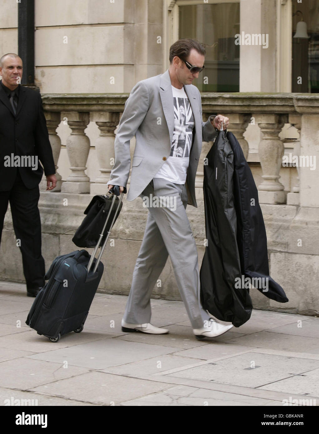 Patsy Kensit wedding. Jeremy Healy arrives at One Whitehall Place in ...