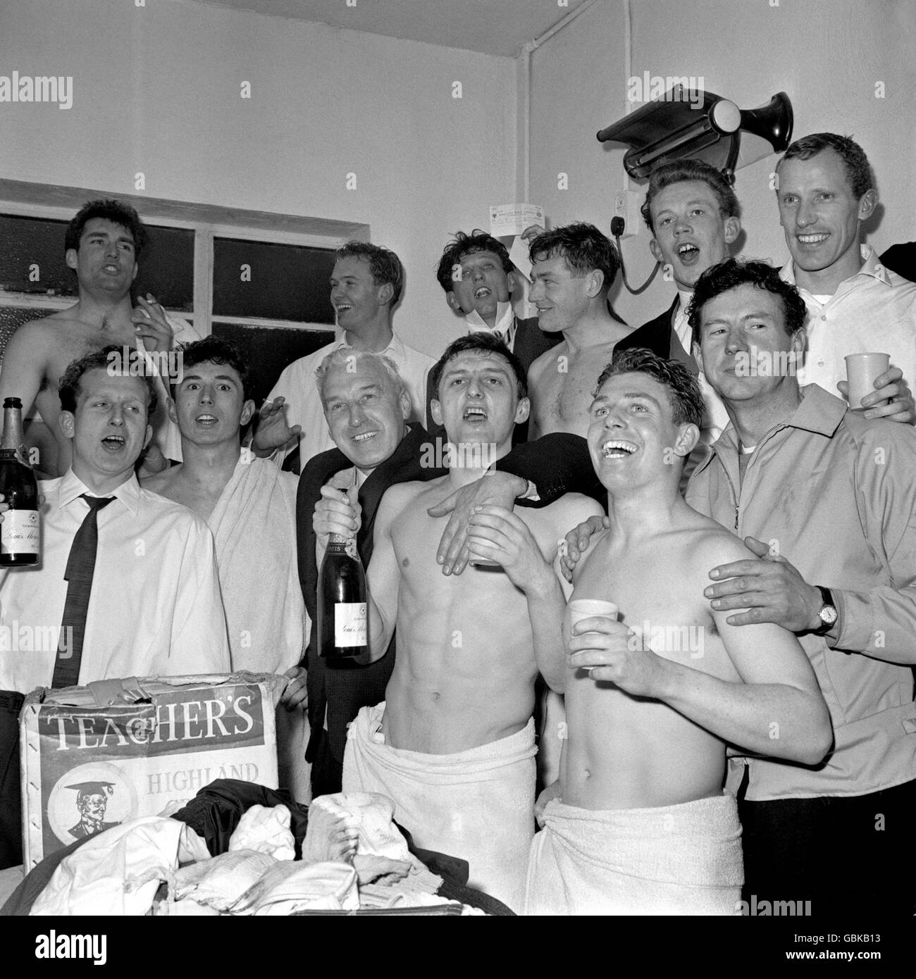 Celebrate their 3 1 victory over first division blackburn rovers hi-res ...