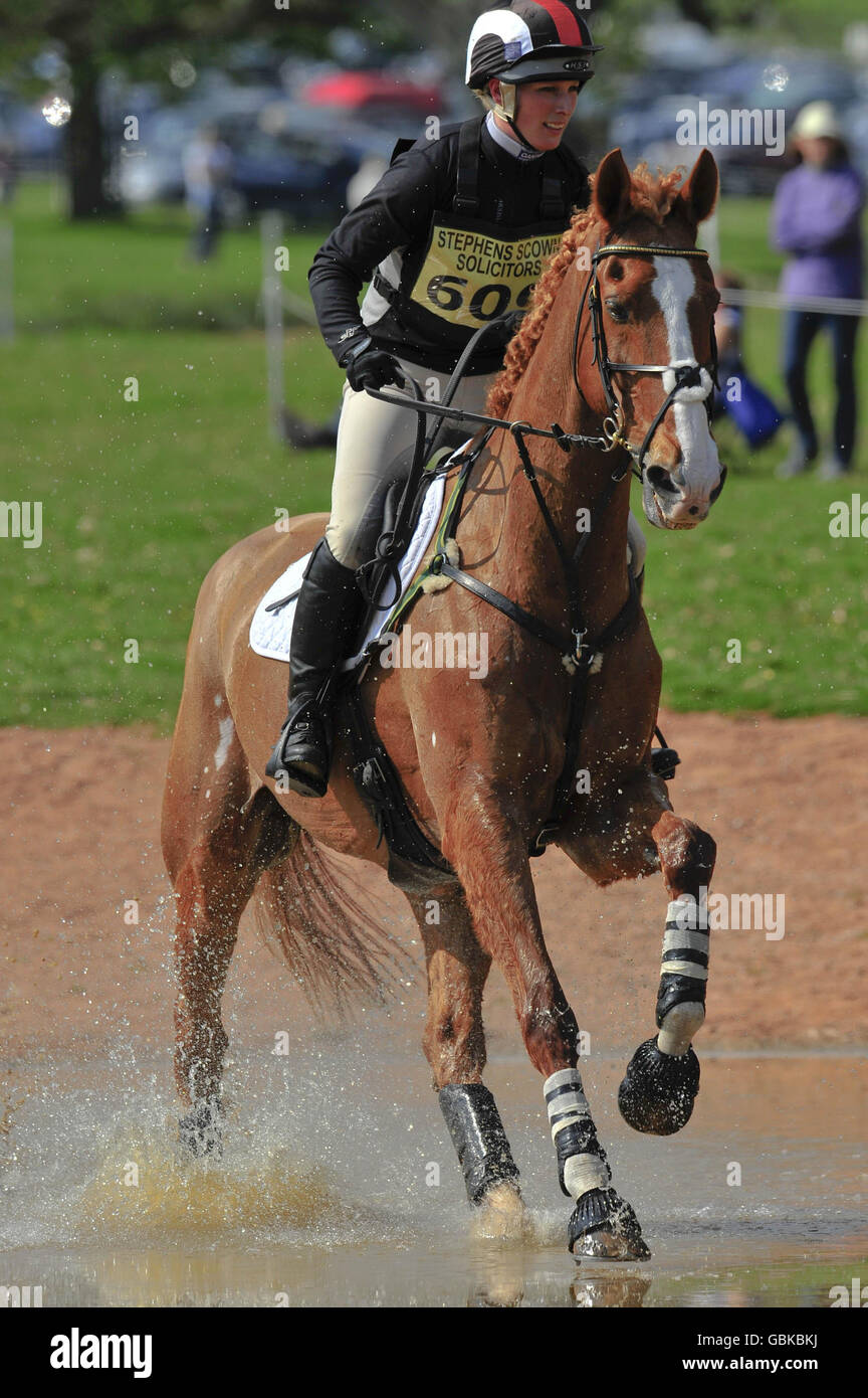 Powderham Castle Horse Trials. Zara Phillips and her horse Toytown ...