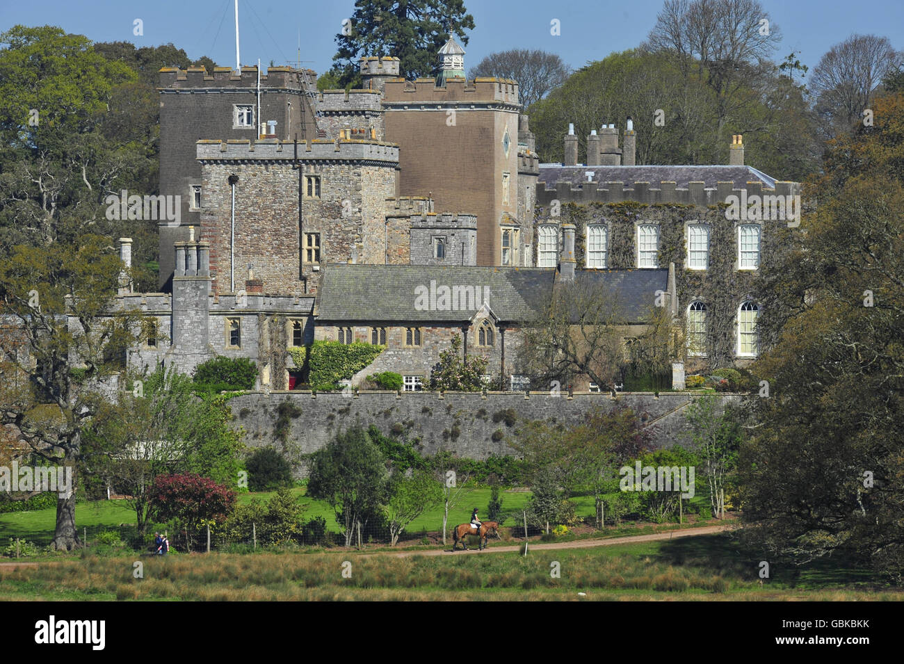 Powderham Castle Horse Trials Stock Photo - Alamy