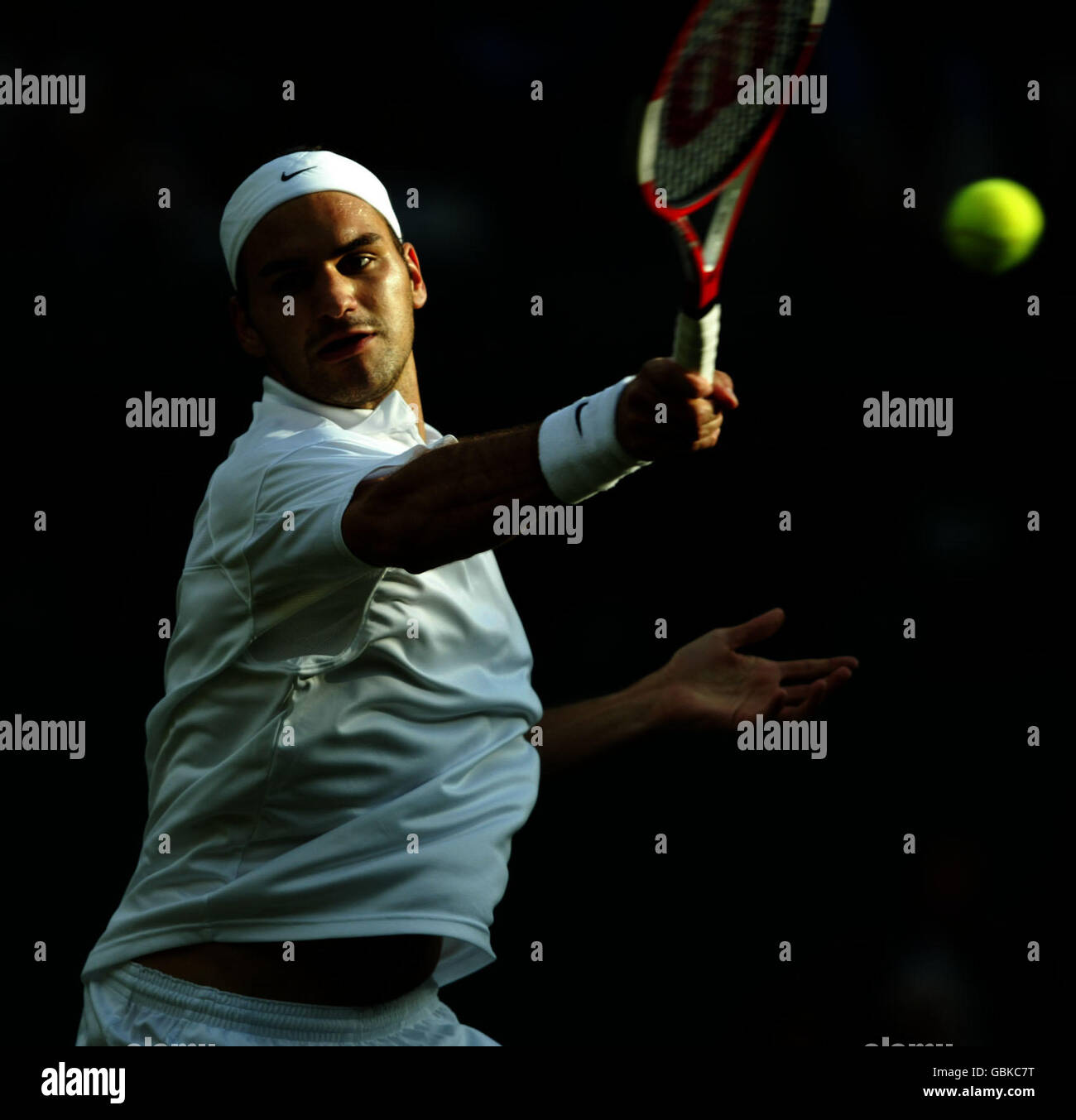 Tennis wimbledon 2004 quarter final roger federer v lleyton hewitt hi ...