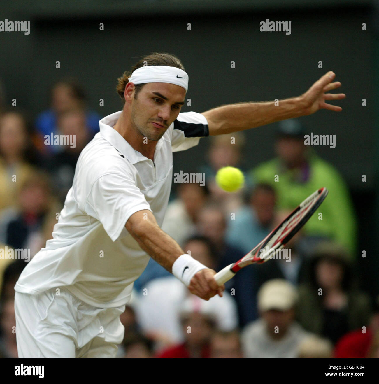 Tennis wimbledon 2004 quarter final roger federer v lleyton hewitt hi ...