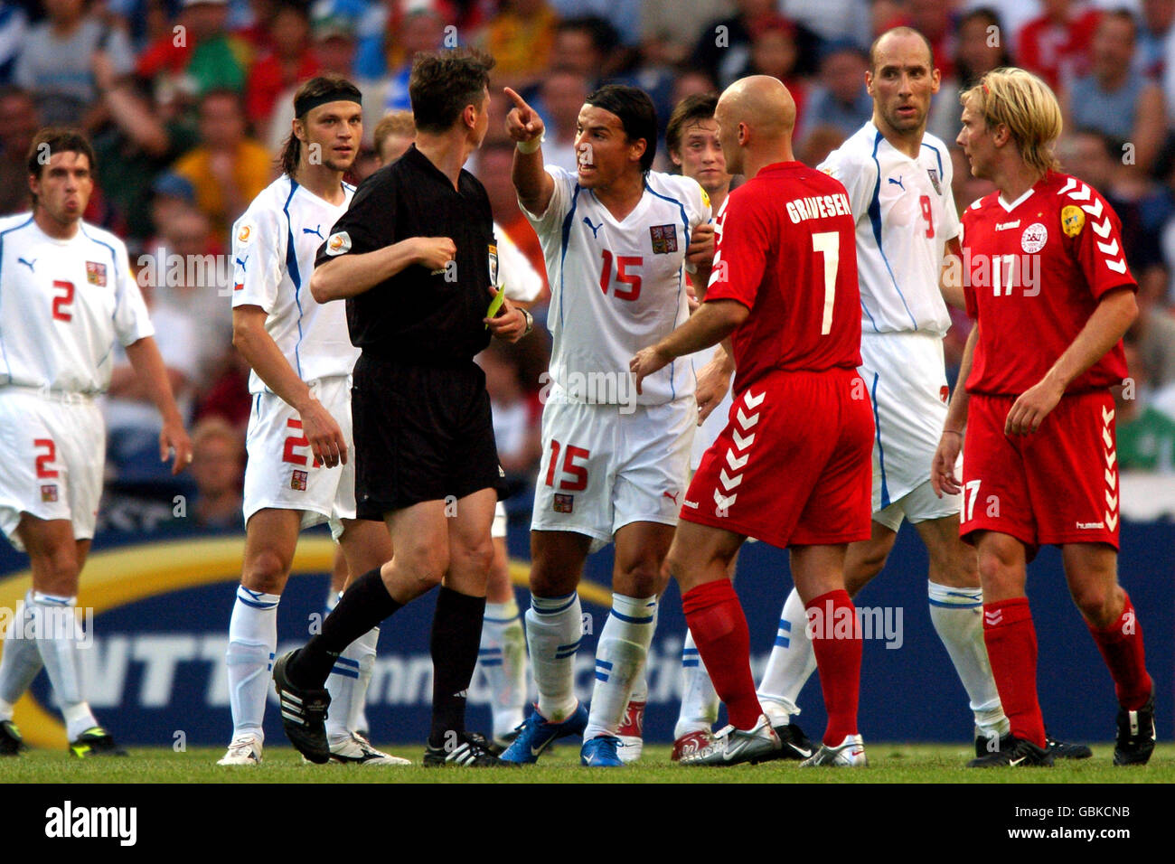 Soccer uefa european championship 2004 quarter finals czech republic ...