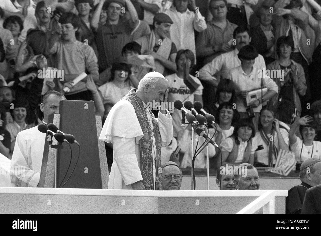 Religion - Pope John Paul II Visit to Britain - Ninian Park - Cardiff ...