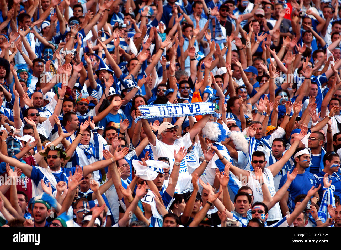 Soccer uefa european championship 2004 final portugal v greece hi-res ...