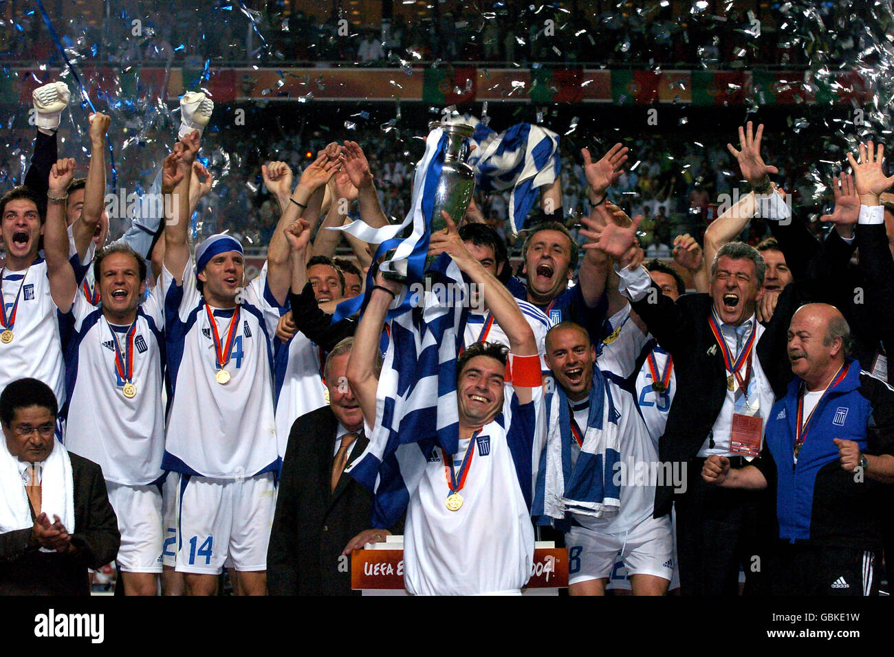 Zagorakis trophy portugal greece euro hi-res stock photography and ...