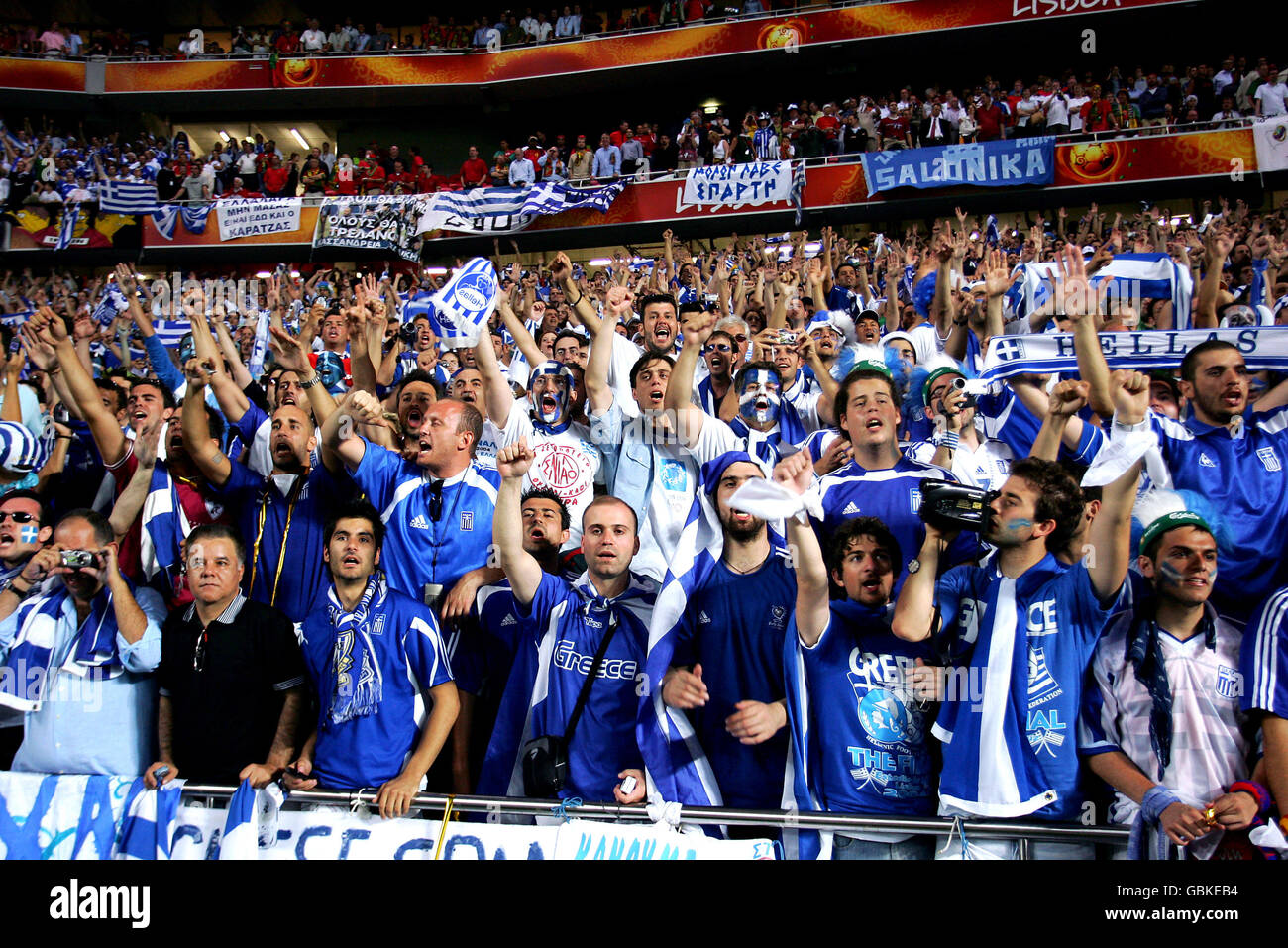 Soccer uefa european championship 2004 final portugal v greece hi-res ...