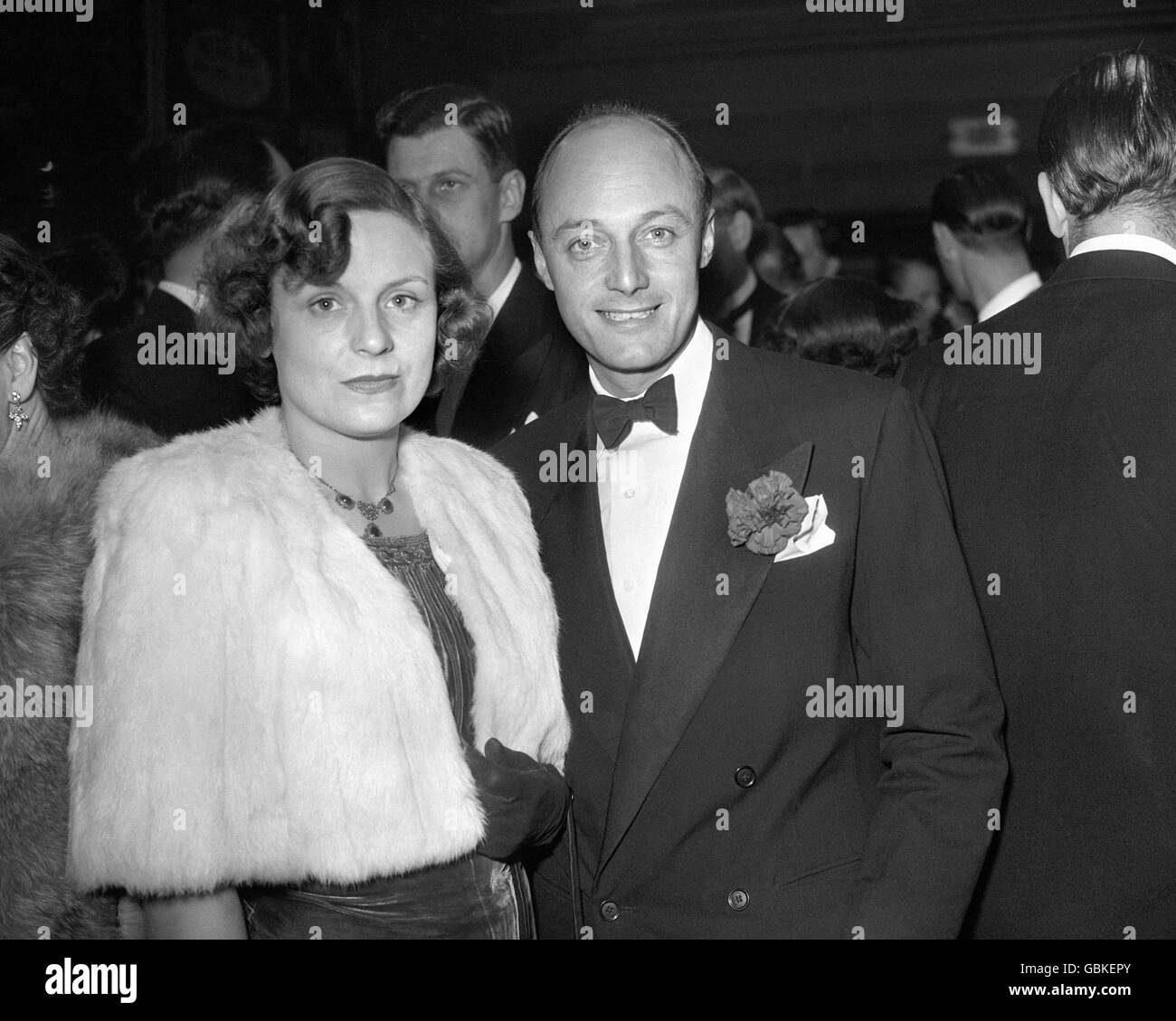 British cinematographer Jack Cardiff with his wife Julia at the ...